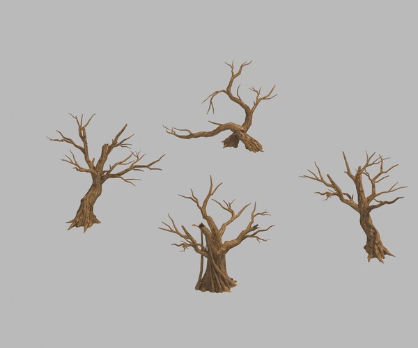 ArtStation - Primitive Desert - Dry Tree 06 | Game Assets