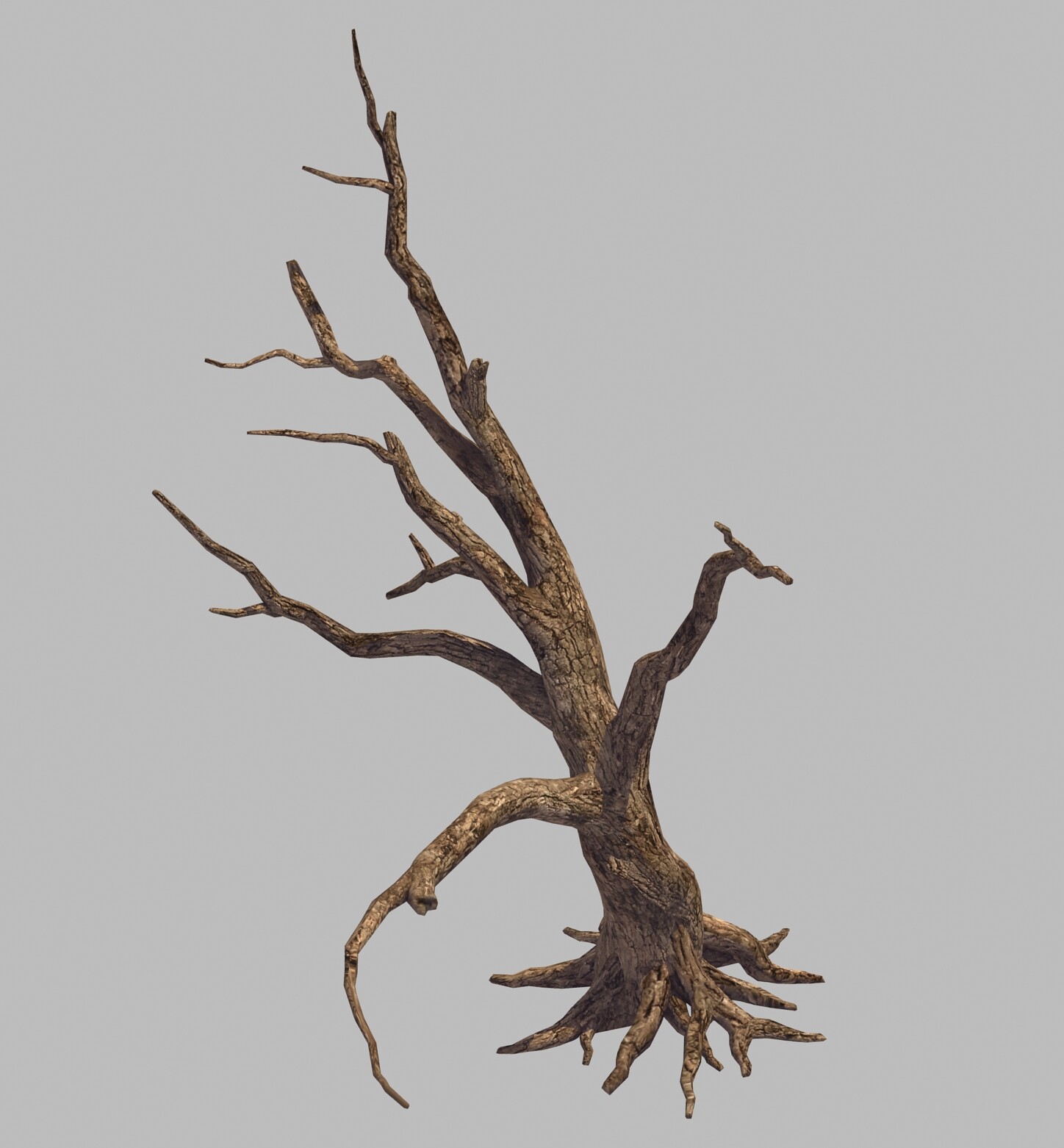 ArtStation - Original - Desert - Three Dry Trees 02 | Game Assets