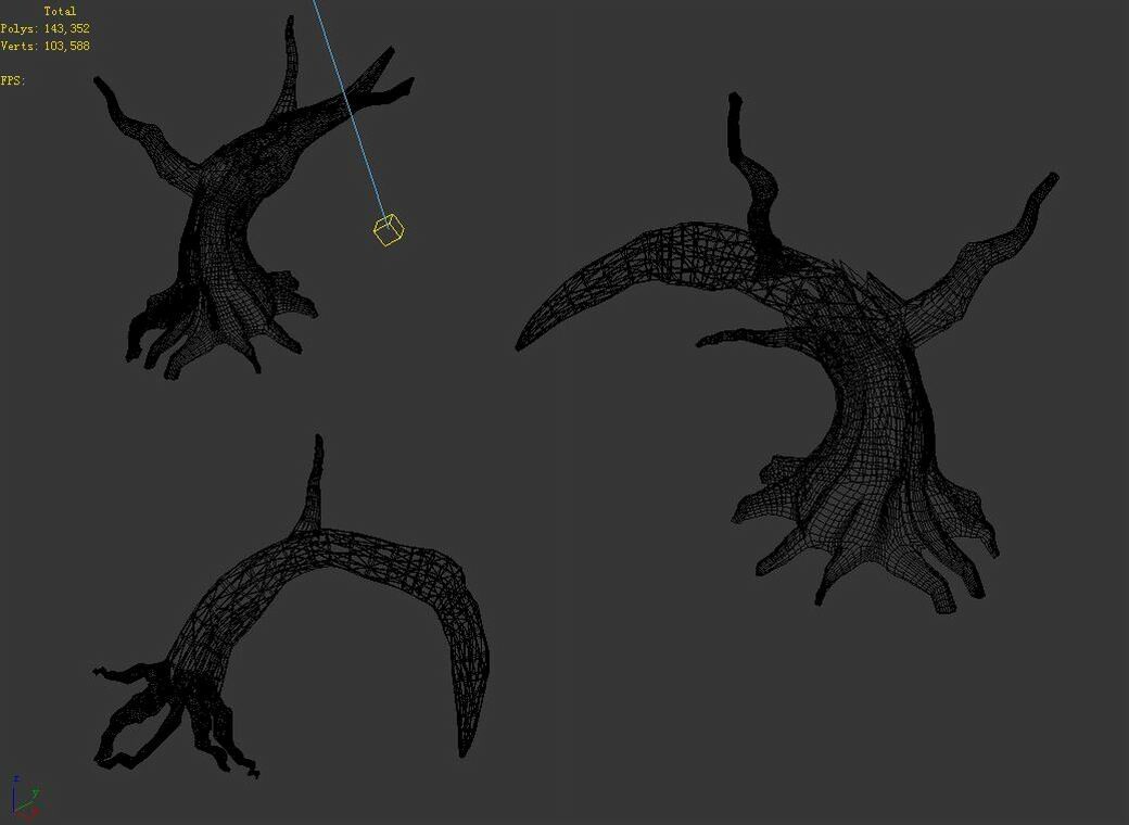 ArtStation - Fallen Land - Trunk 02 | Game Assets