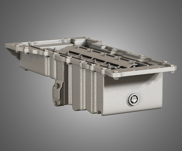 ArtStation - Oil Pan with Cover and Bolts | Resources