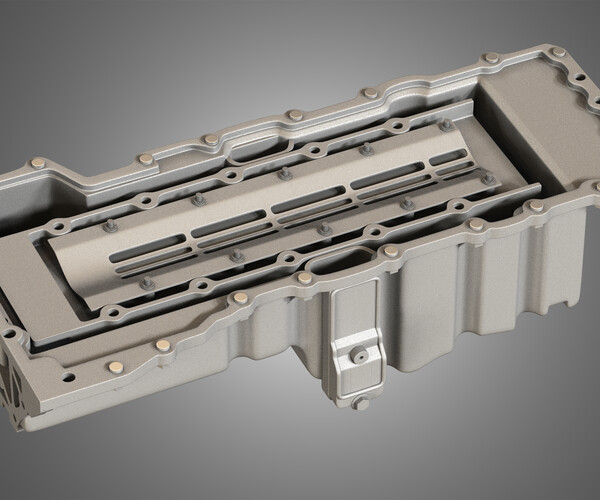 ArtStation - Oil Pan with Cover and Bolts | Resources