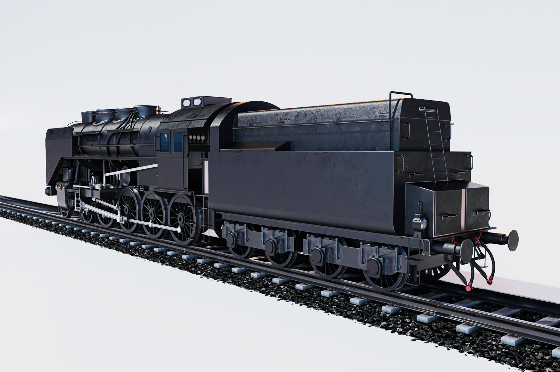 ArtStation - Mav Class 424 with railroad 3D model | Resources