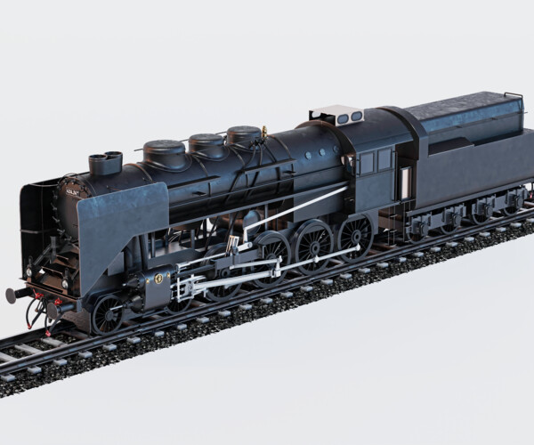 ArtStation - Mav Class 424 with railroad 3D model | Resources