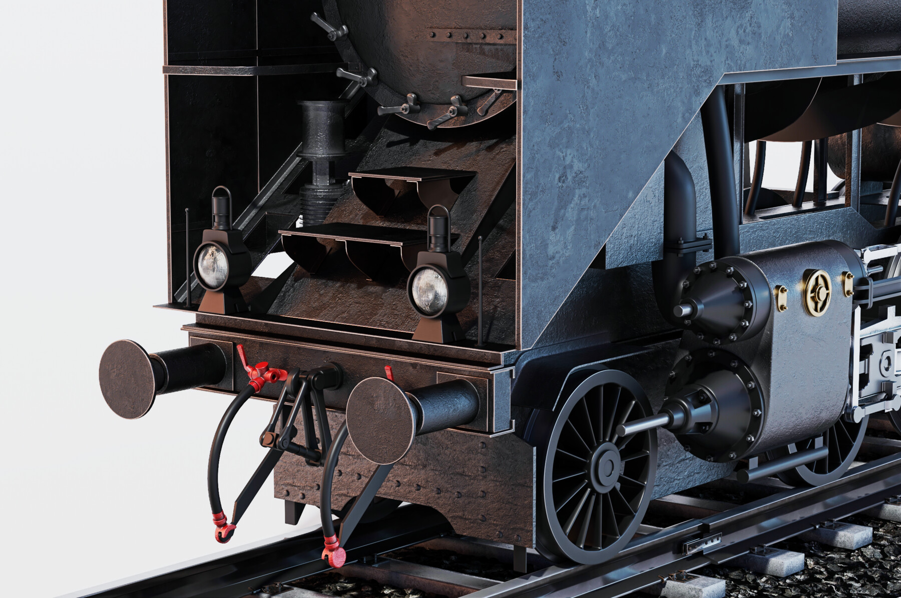 ArtStation - Mav Class 424 with railroad 3D model | Resources