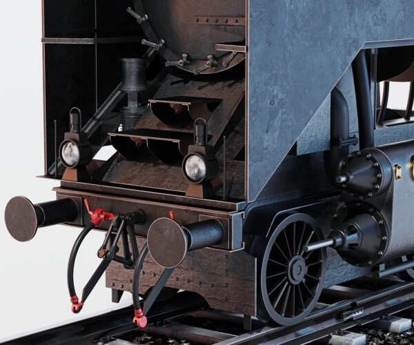 ArtStation - Mav Class 424 with railroad 3D model | Resources