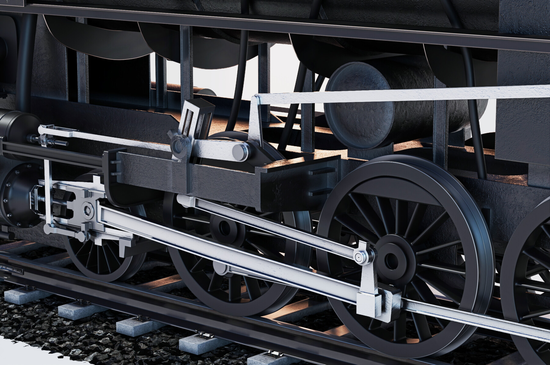 ArtStation - Mav Class 424 with railroad 3D model | Resources