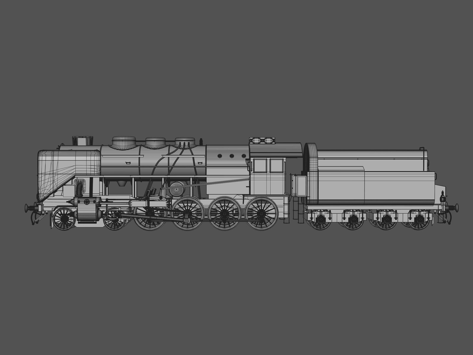 ArtStation - Mav Class 424 with railroad 3D model | Resources