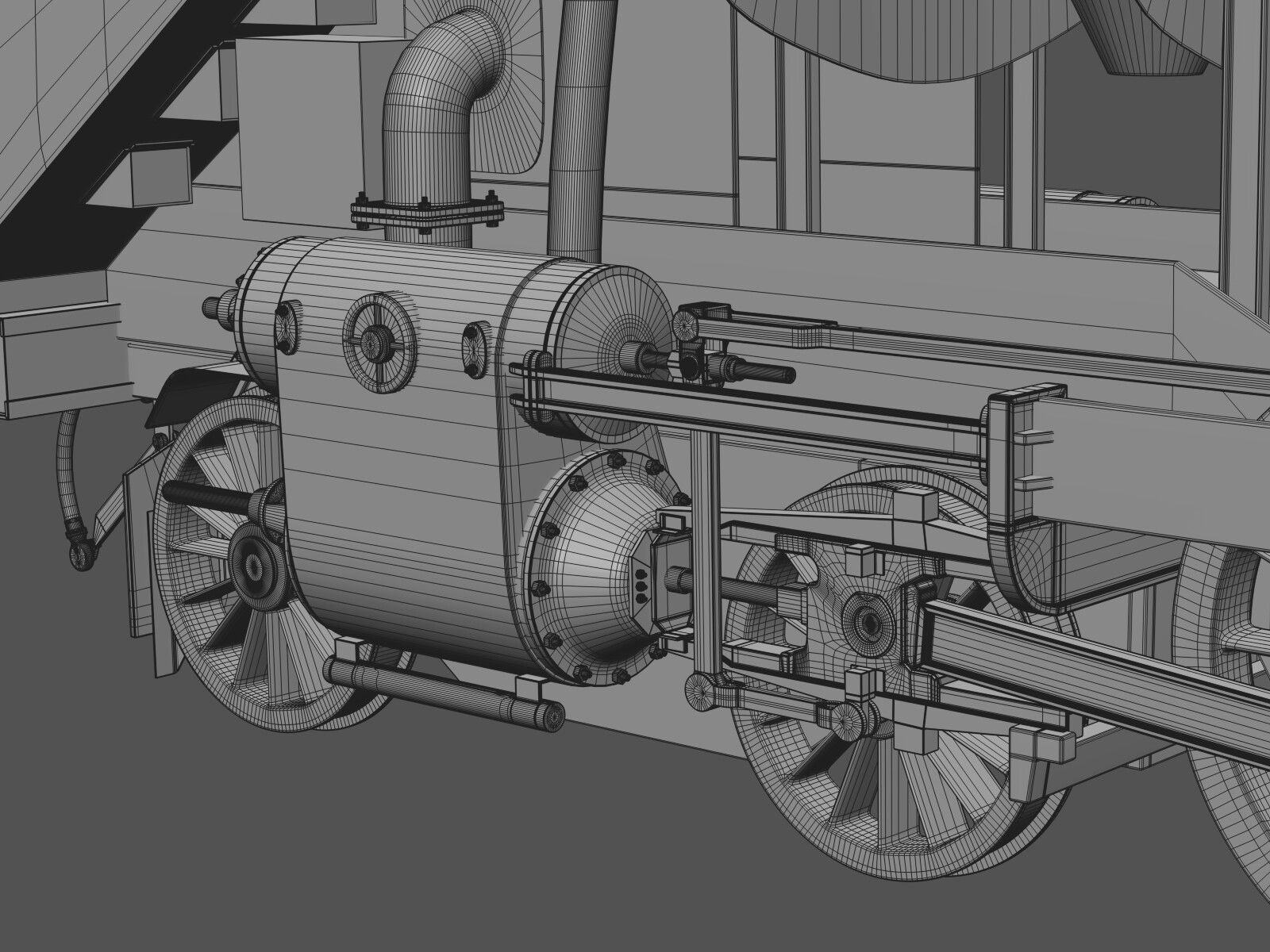 ArtStation - Mav Class 424 with railroad 3D model | Resources