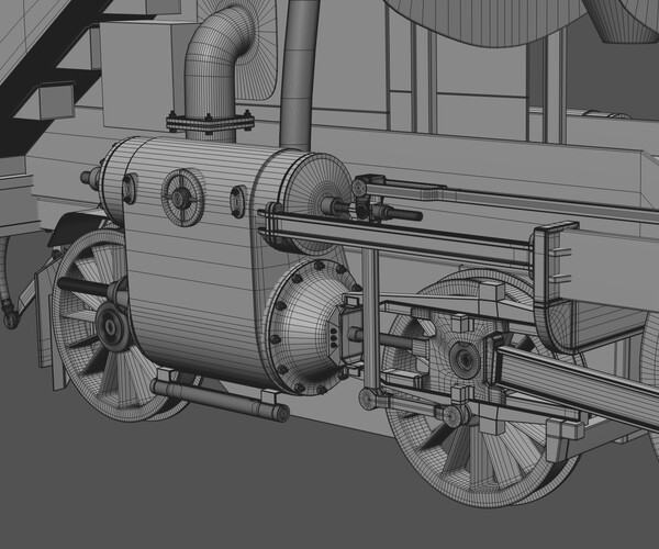 ArtStation - Mav Class 424 with railroad 3D model | Resources