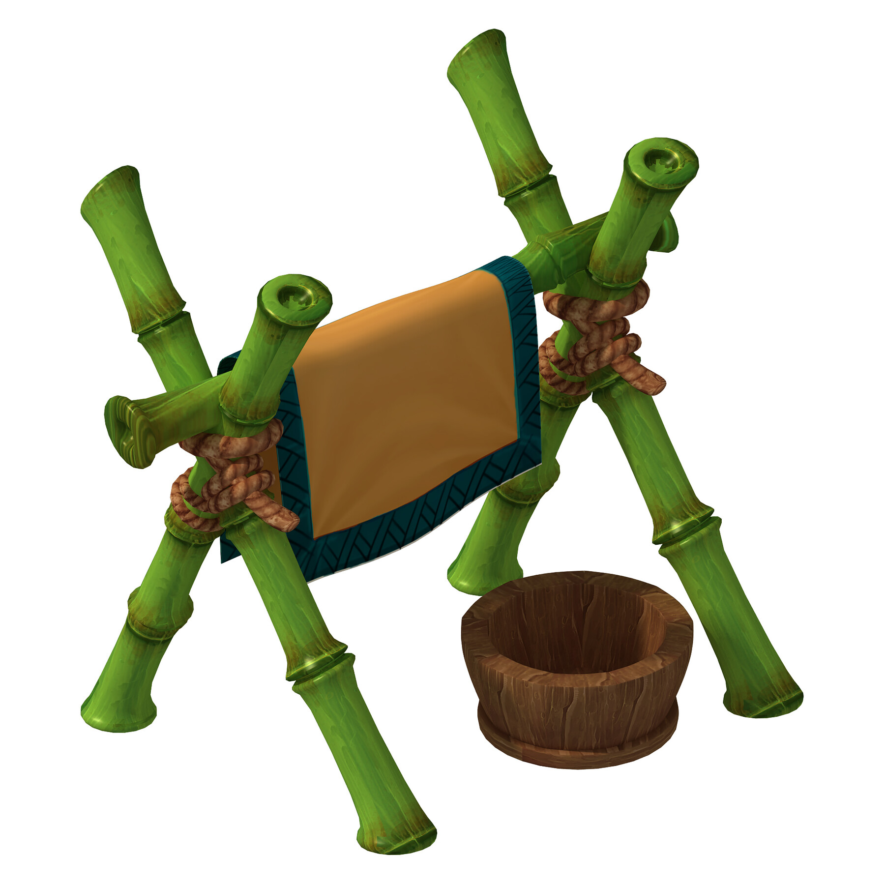 ArtStation - City - Clothes rack | Game Assets