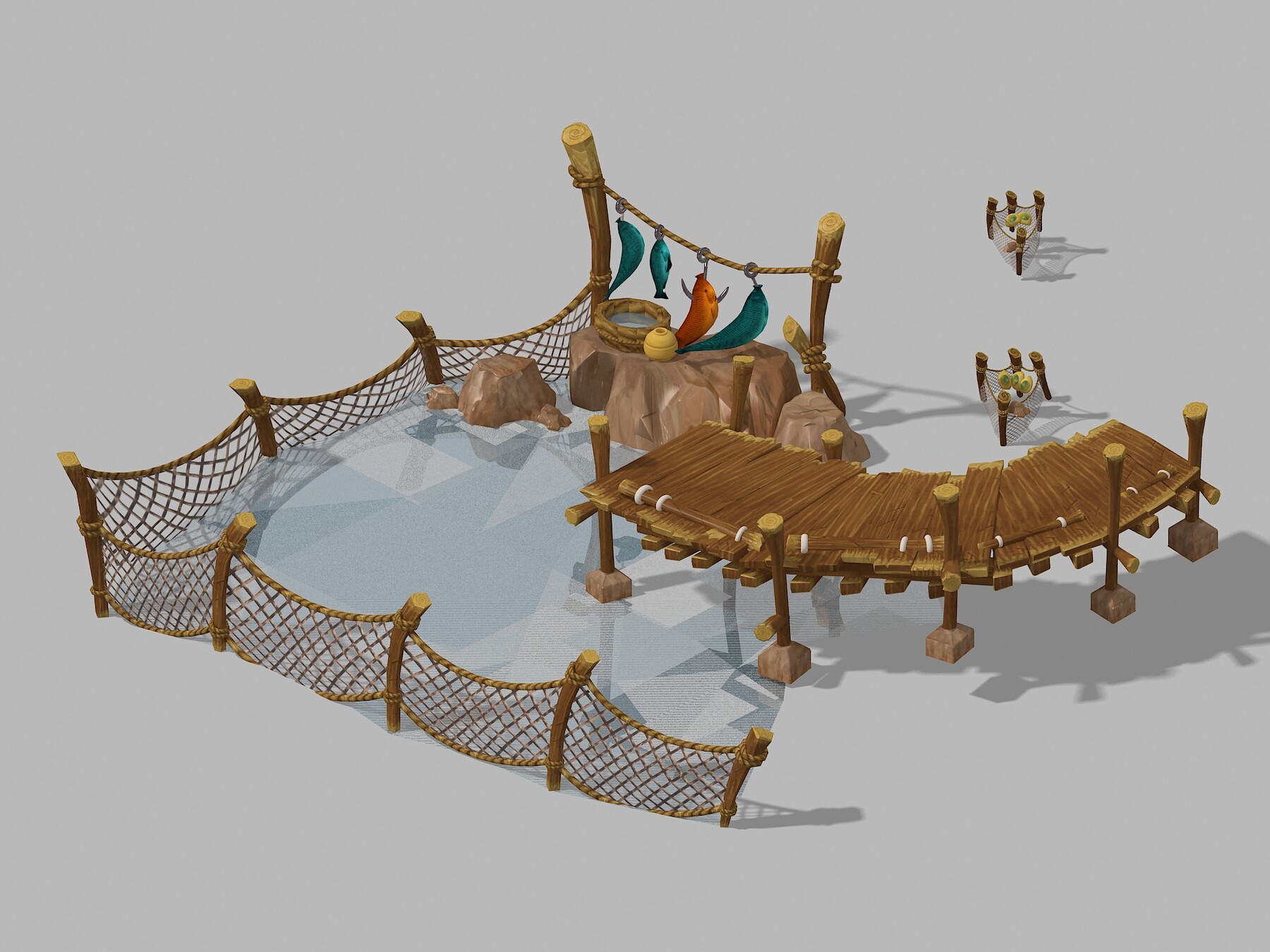 ArtStation - City - Fish Farm | Game Assets