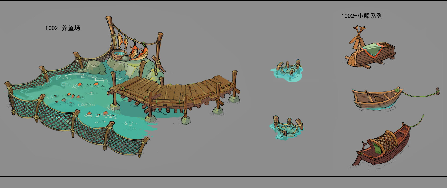 ArtStation - City - Fish Farm | Game Assets