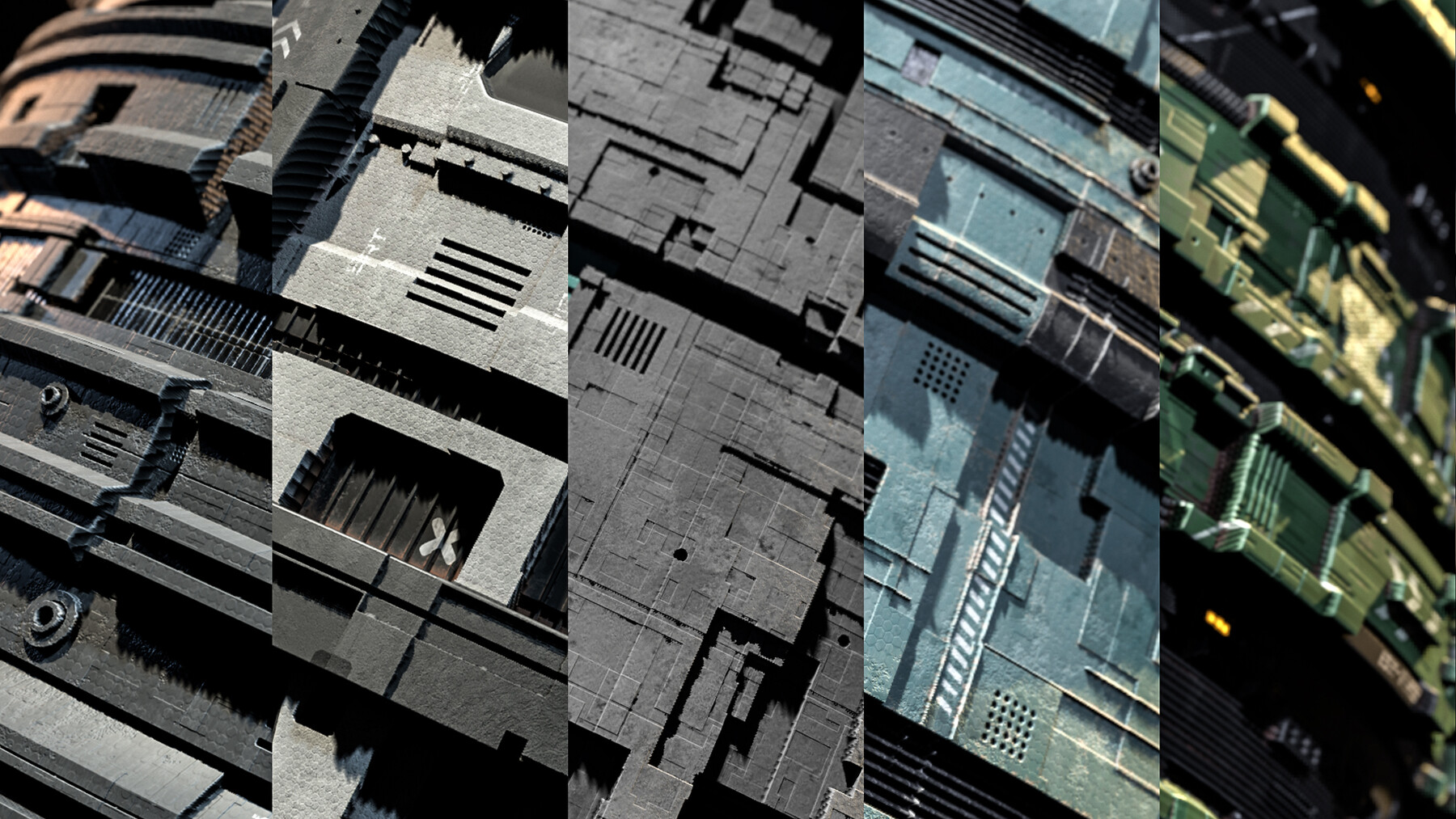 ArtStation - 20 sci fi material vol 01 | Game Assets