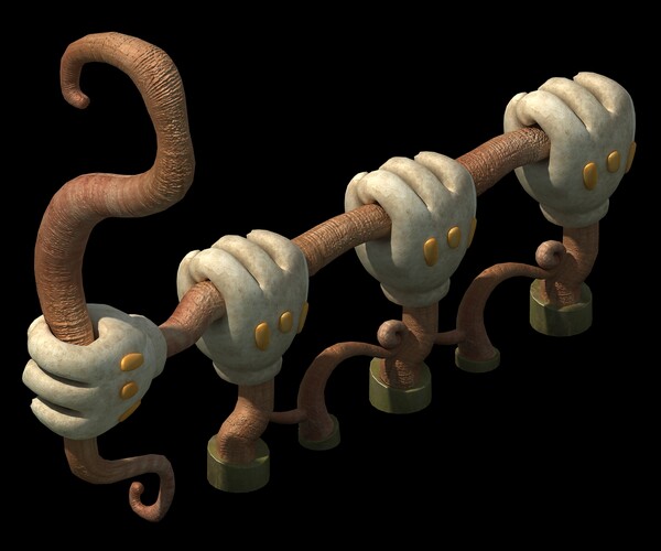 ArtStation - main city - range fence 02 | Game Assets