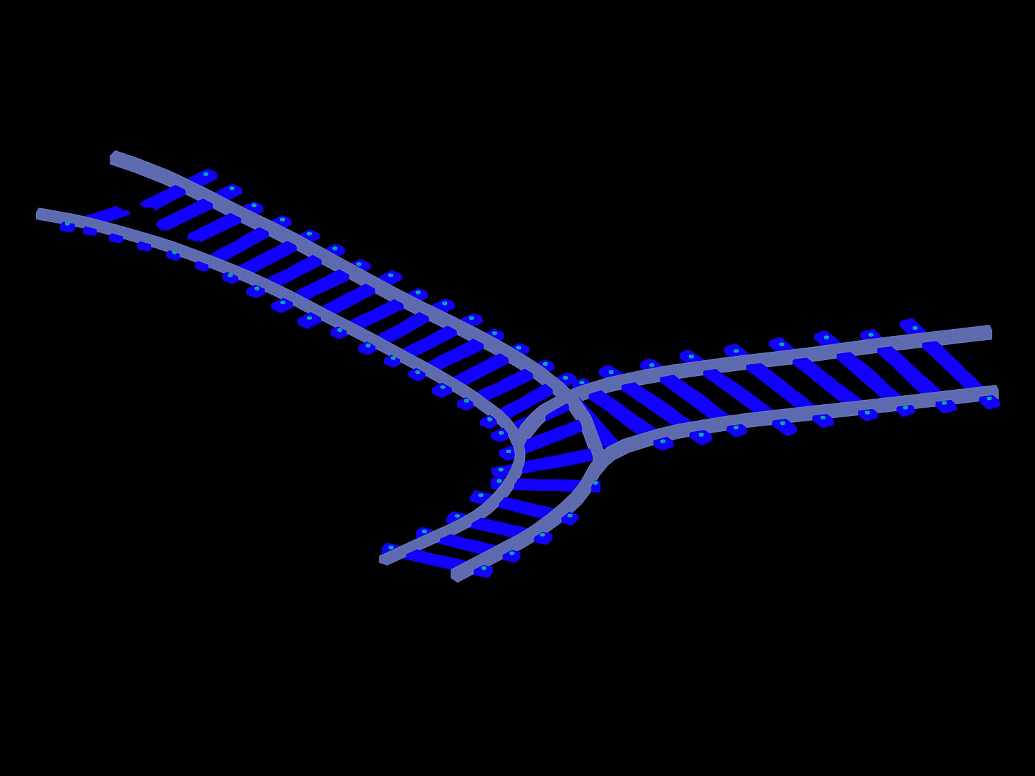 ArtStation - Black Light Cave - Rail Track 02 | Game Assets