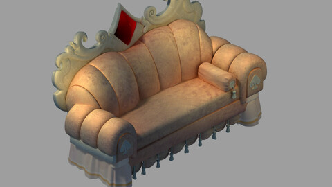 ArtStation - Furniture - Sofa 03 | Game Assets