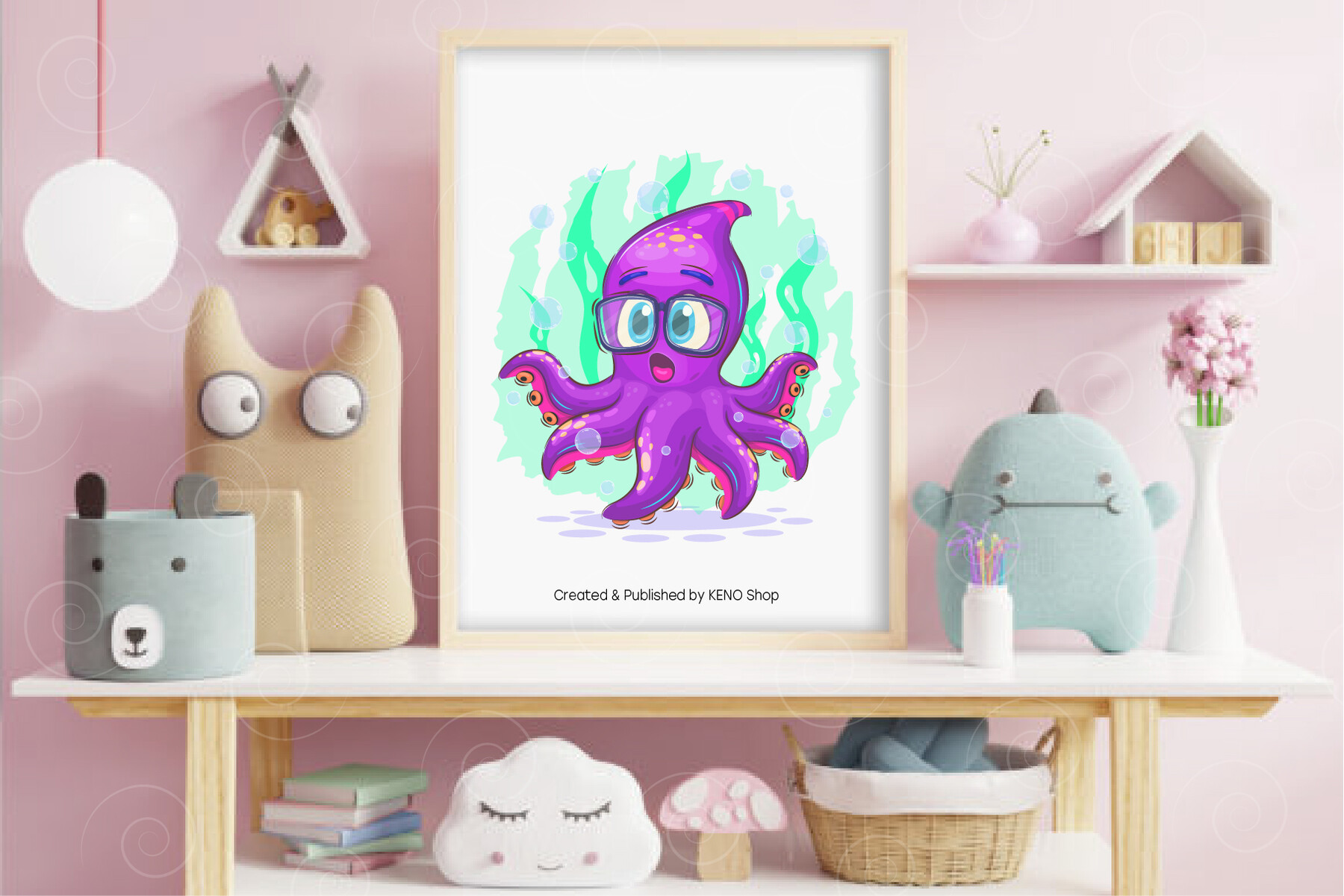 ArtStation - Cartoon surprised octopus | Artworks