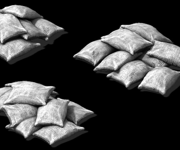 ArtStation - Pier - sack 01 | Game Assets