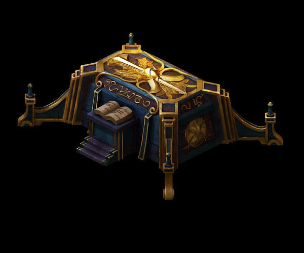 ArtStation - Tomb Map - Main Coffin 05 | Game Assets