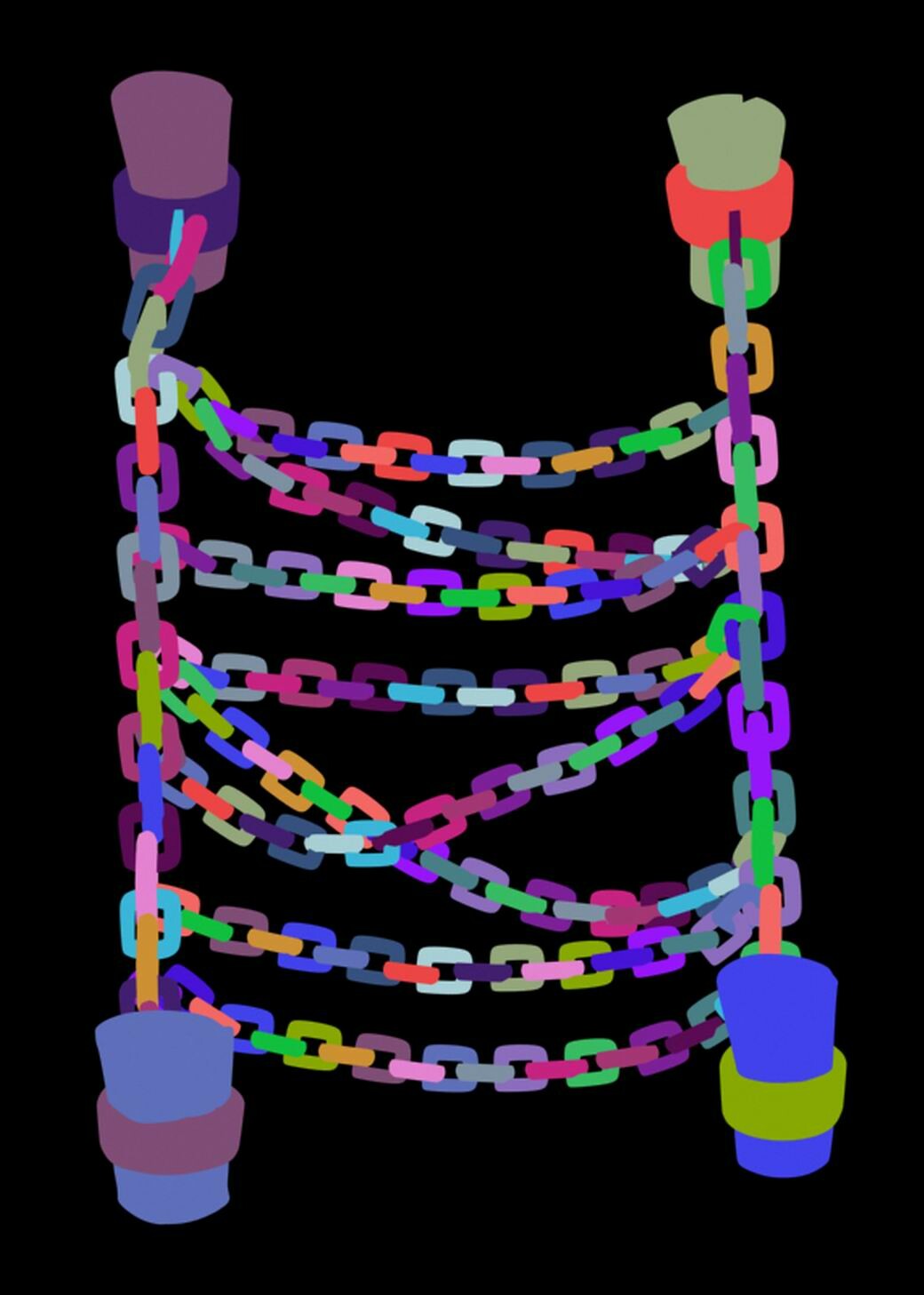 ArtStation - Lava Hell - Iron Chain Bridge 23 | Game Assets