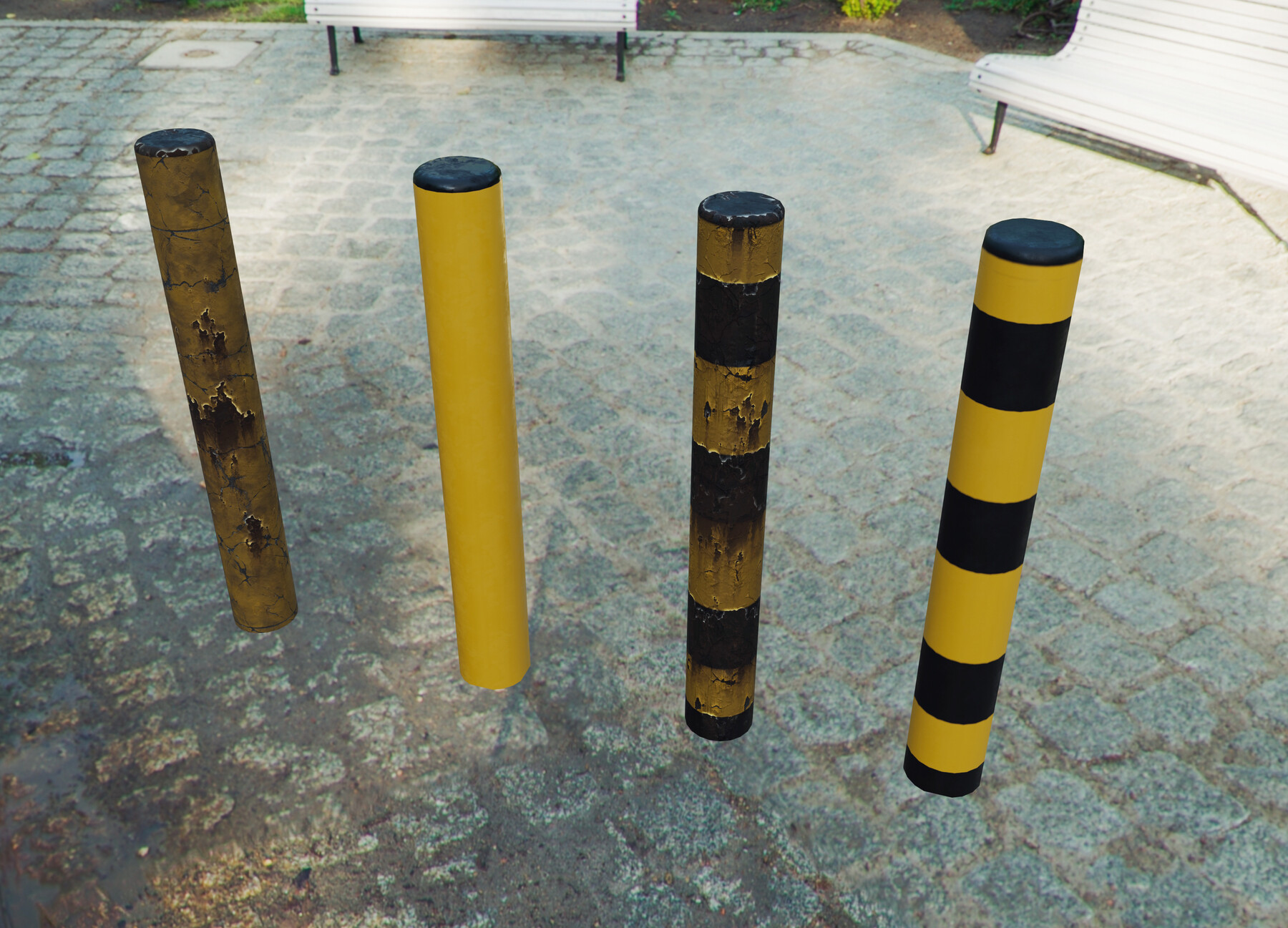 ArtStation - Street bollards | Game Assets
