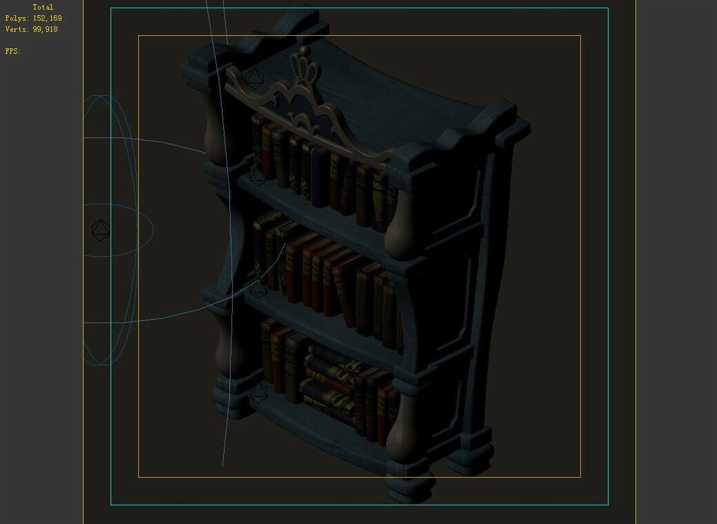 ArtStation - Play - Bookcase 03 | Game Assets