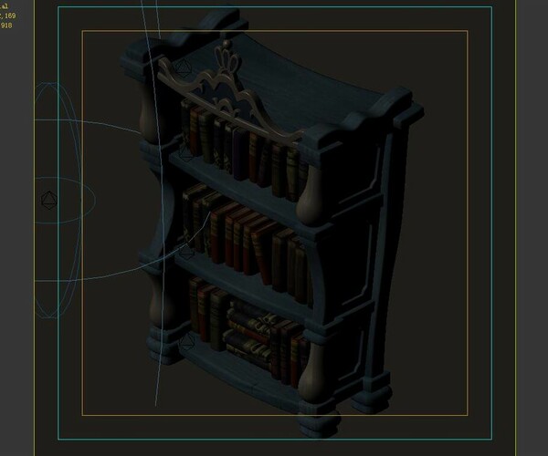 ArtStation - Play - Bookcase 03 | Game Assets
