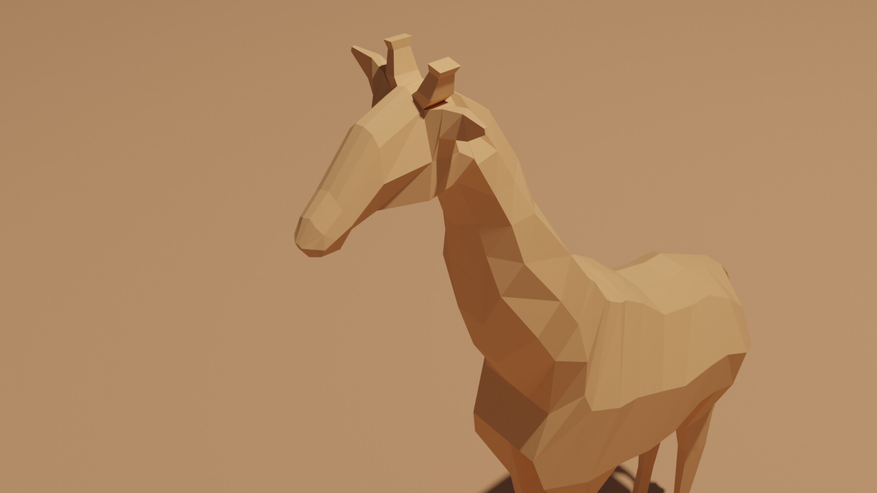ArtStation - Giraffe Low-poly 3D model | Resources