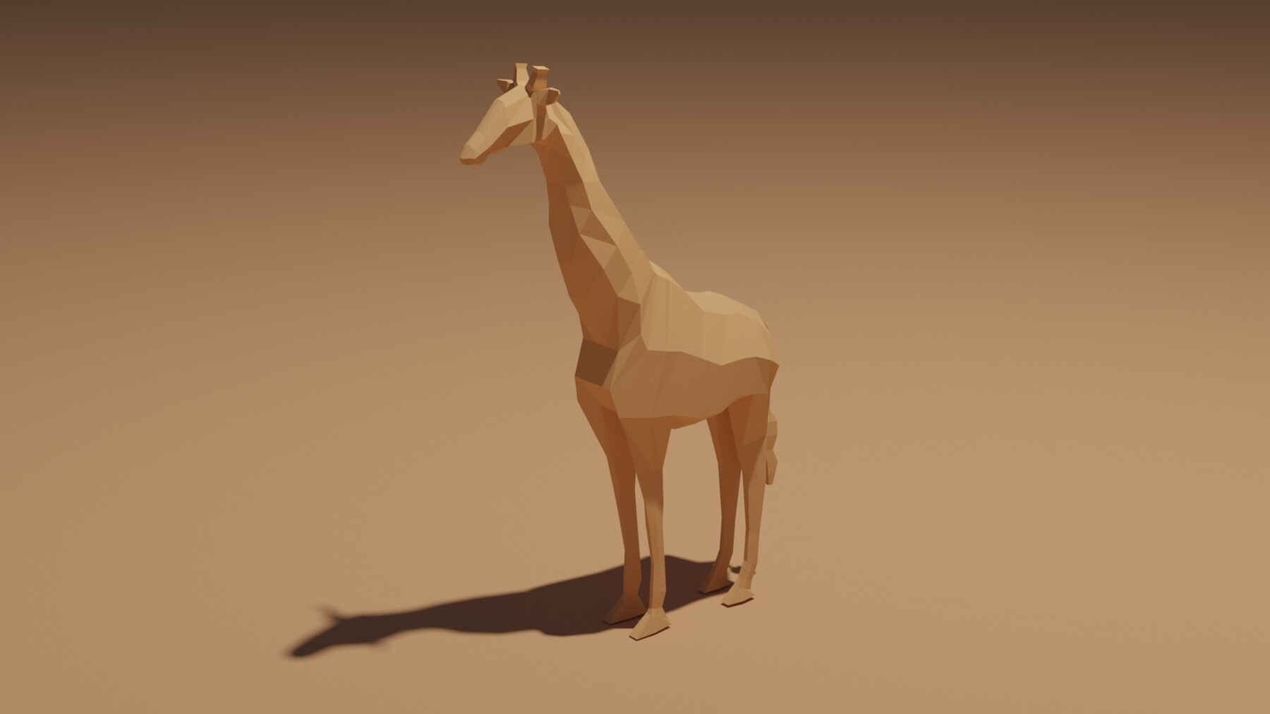 ArtStation - Giraffe Low-poly 3D model | Resources