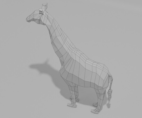 ArtStation - Giraffe Low-poly 3D model | Resources