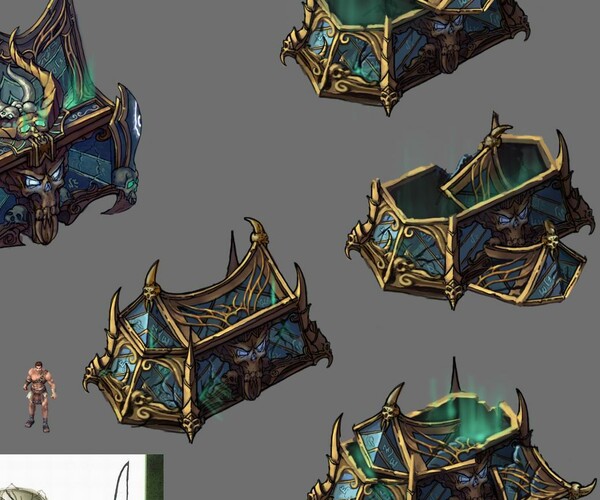 ArtStation - Funeral Place - Small Coffin 02 | Game Assets