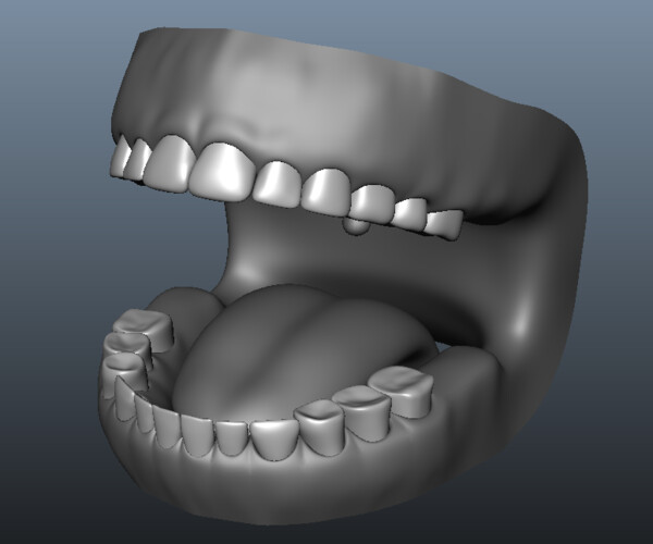 ArtStation - Jaw base mesh | Resources