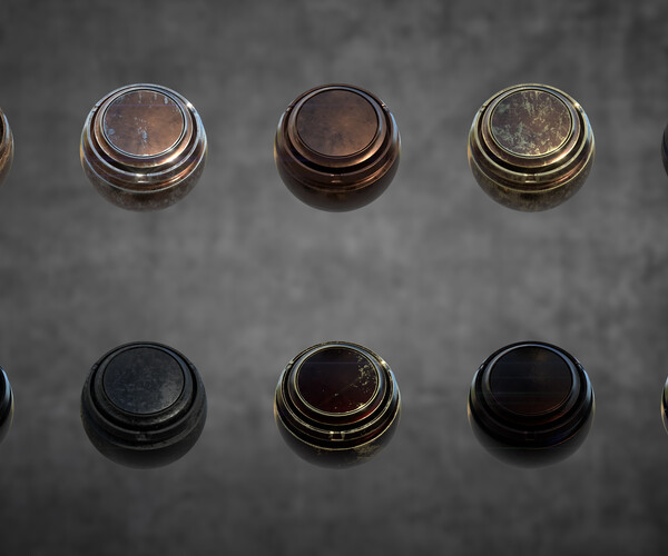 ArtStation - 120 Metal Smart Materials + Tutorial | Resources