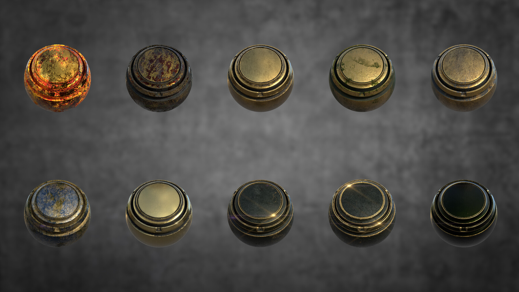 ArtStation - 120 Metal Smart Materials + Tutorial | Resources