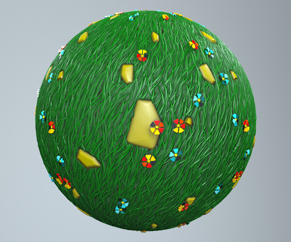 ArtStation - Stylized grass smart material | Game Assets