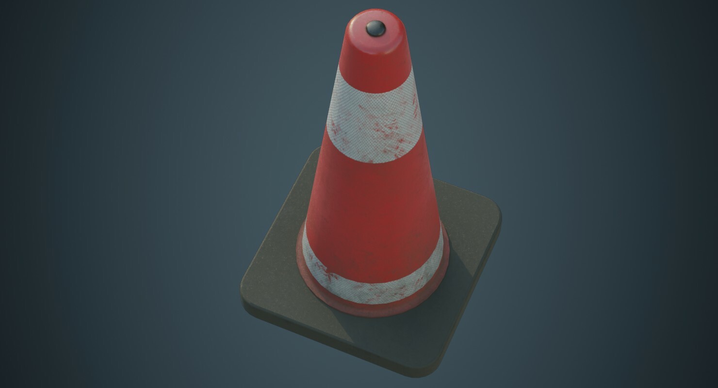 ArtStation - Traffic Cone 5B | Game Assets