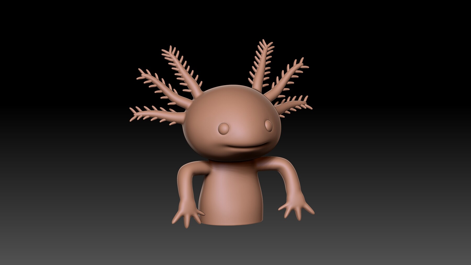 ArtStation - Cute Axolotl - 3D Print Model | Resources
