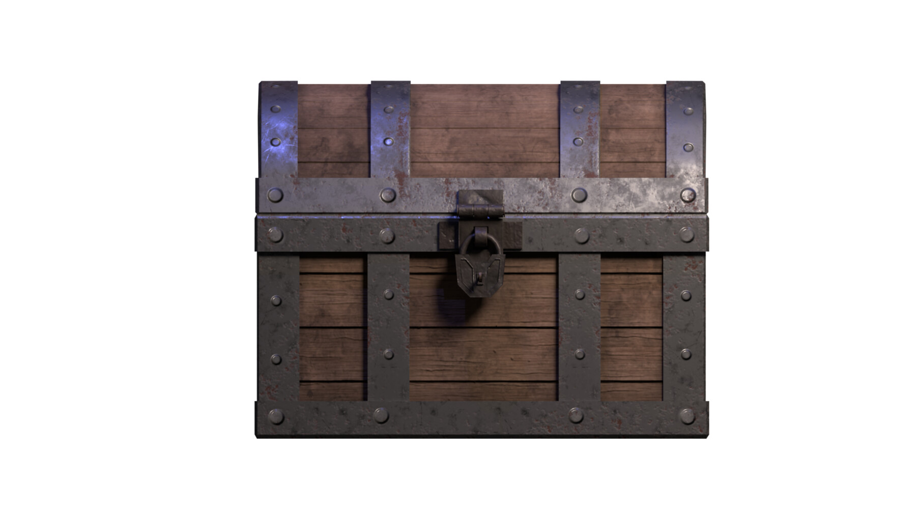 ArtStation - Low-poly rusted chest | Resources