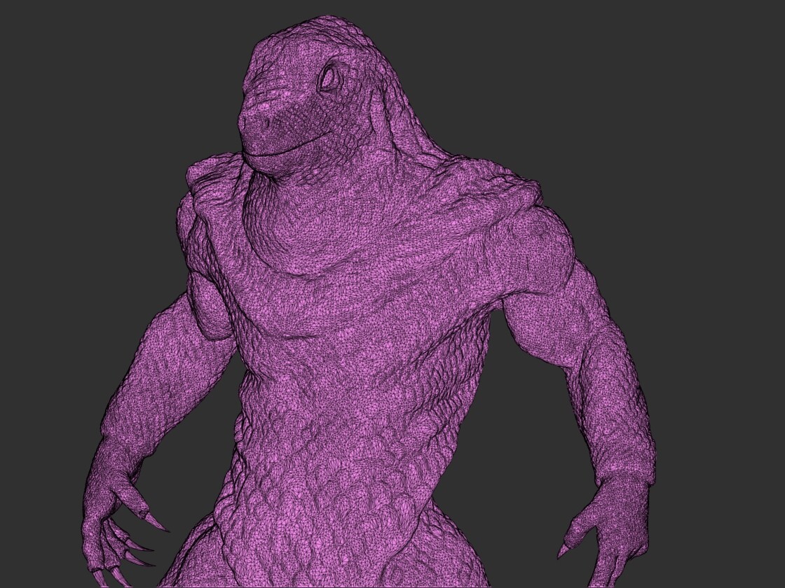 ArtStation - lizardman 3d print model | Resources