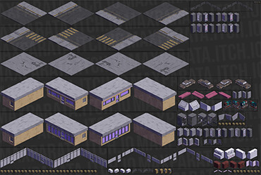 ArtStation - 2D/3D Voxel Shopping mall Kitbash | Resources