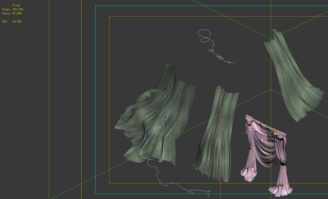 ArtStation - Curtain - yarn | Game Assets