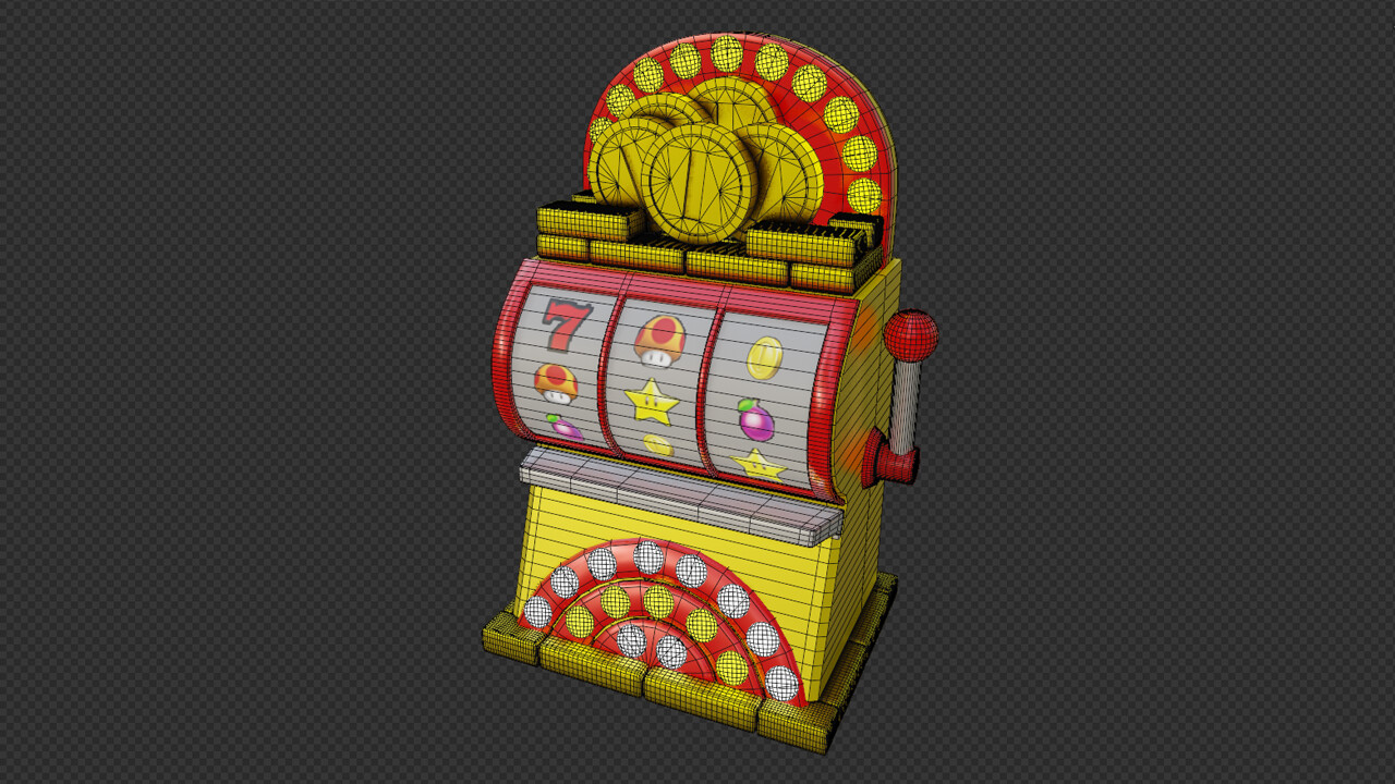 ArtStation - (FREE) Slot Machine - Mario 3D Wörld [Game Ready Asset ...