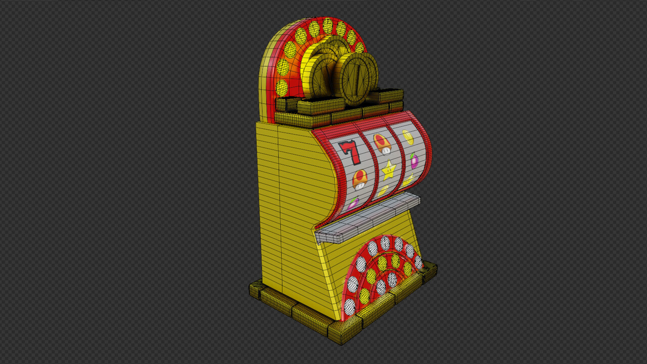 ArtStation - (FREE) Slot Machine - Mario 3D Wörld [Game Ready Asset ...