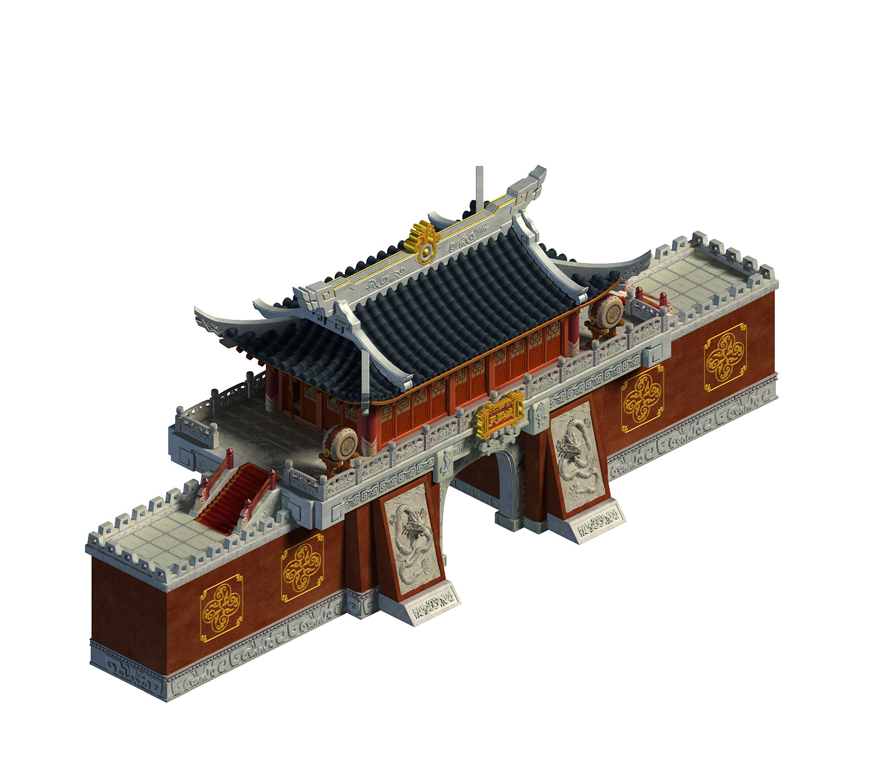 ArtStation - Ancient Capital Architecture - City Gate | Game Assets