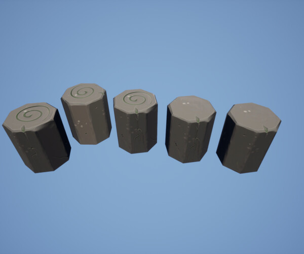 ArtStation - Stylized Low Poly Small Rocks [FREE] | Game Assets