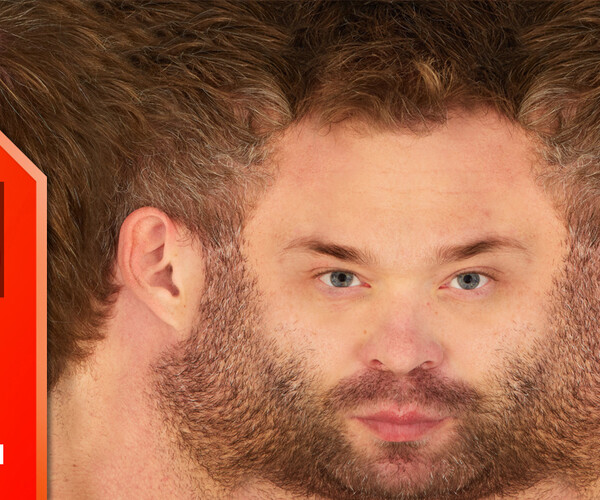 ArtStation - Male Premade Head Texture 0003 | Game Assets