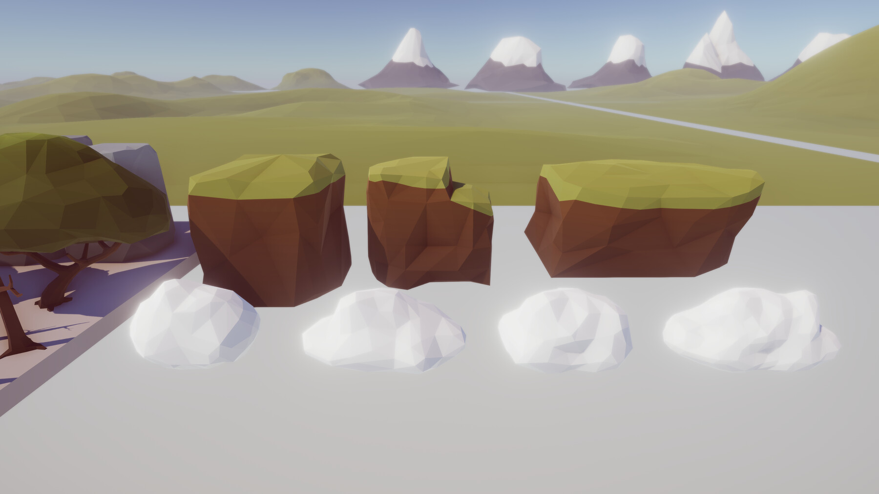 ArtStation - Low Poly Nature Gradient - Asset for Unity 3D, Map and ...
