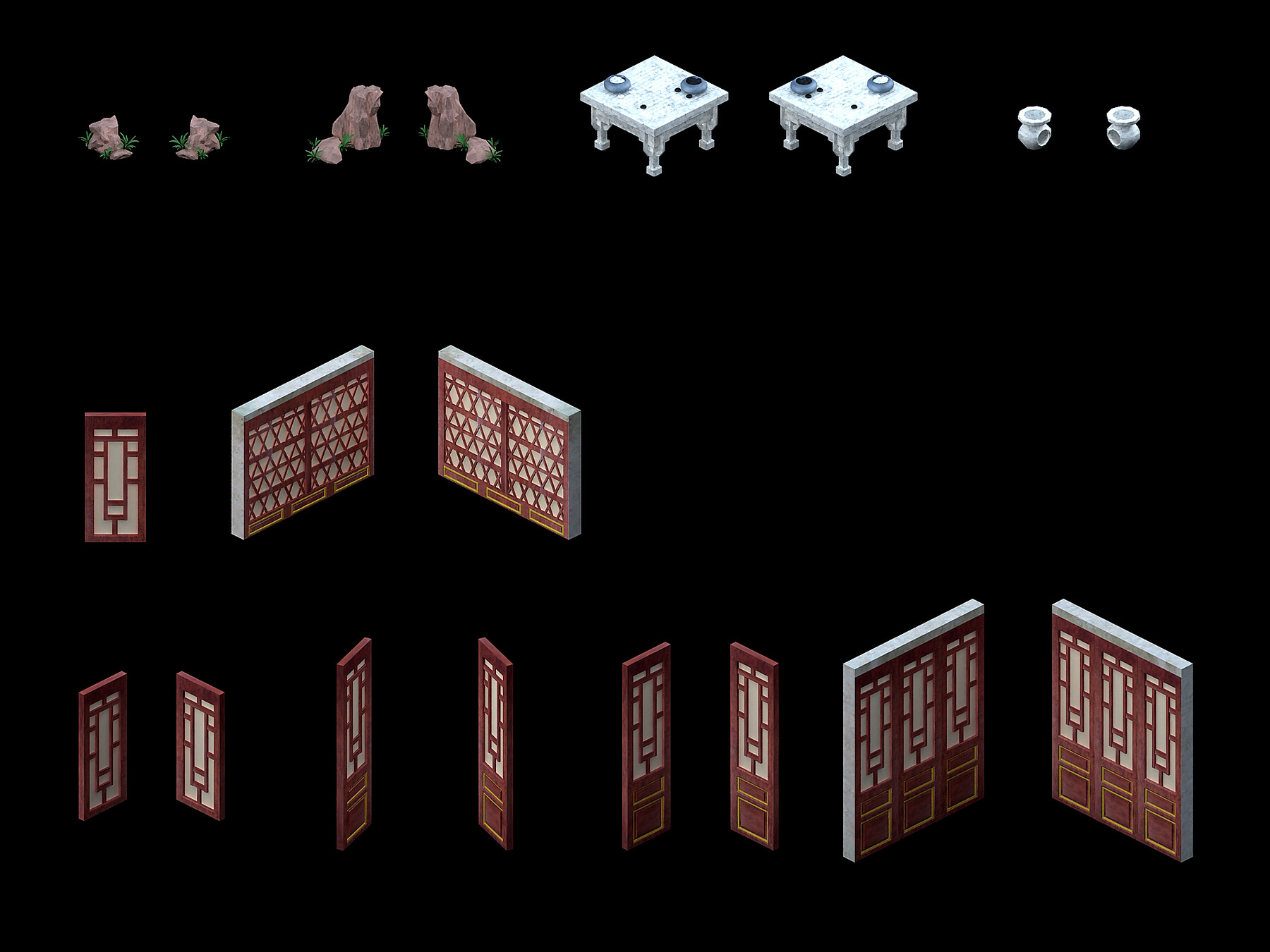 ArtStation - Palace Building - Accessories 043 | Game Assets