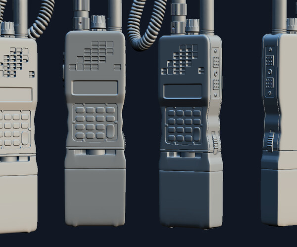 ArtStation - Harris Falcon III Portable Radio - tactical military ...