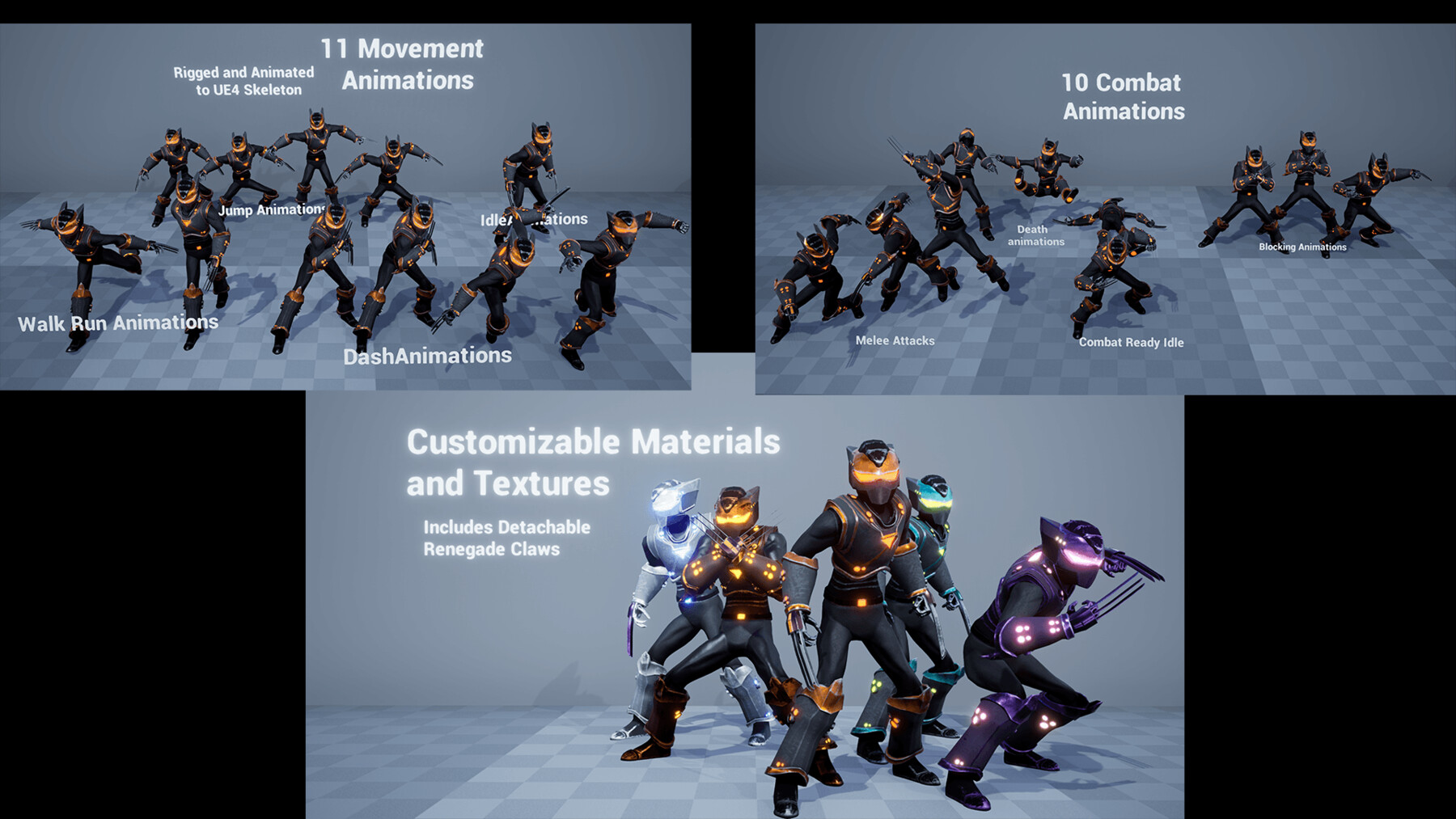 ArtStation - Full Metal Mega Pack Series - (Unreal Engine 4 Characters ...